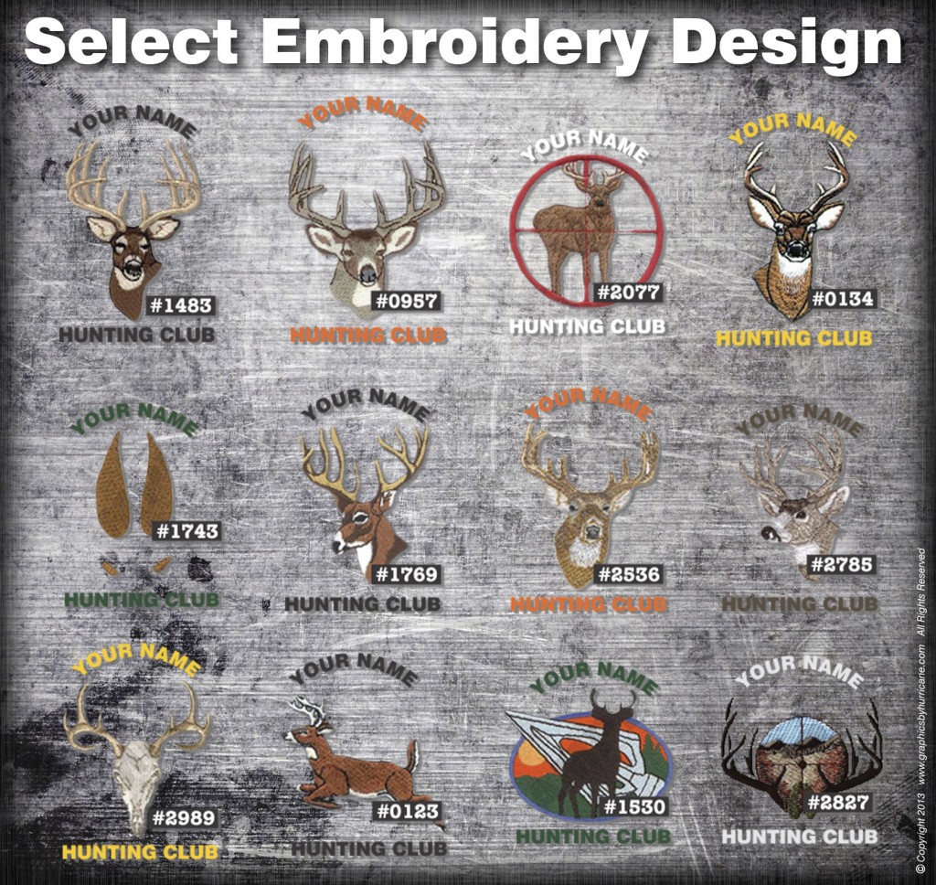 Deer Hunting Embroidery Designs - Graphics by Hurricane